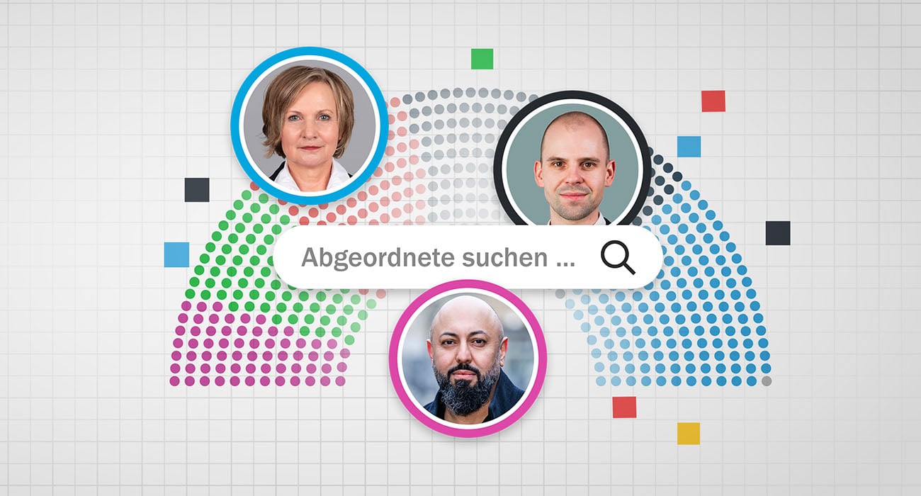 Das neue Parlament auf einen Blick: Alle Abgeordneten des neuen Bundestags in einer Grafik ...